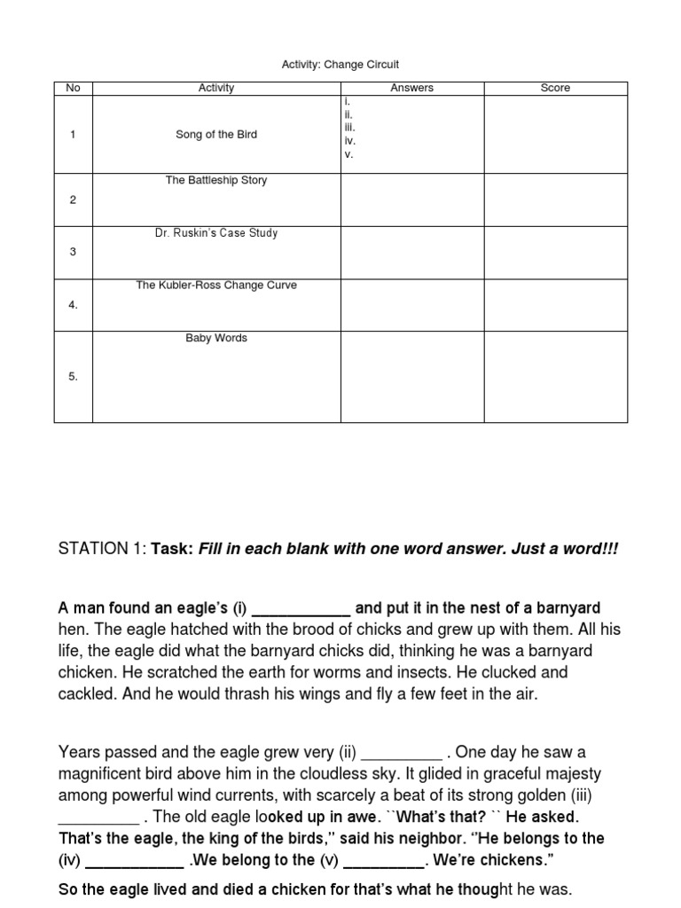 Activity Sheet - Printable | PDF | Chicken
