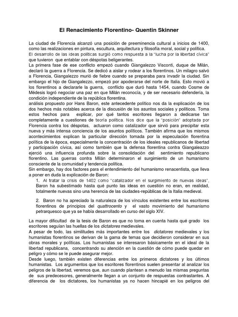 Quentin Skinner | PDF | Retórica | Libertad