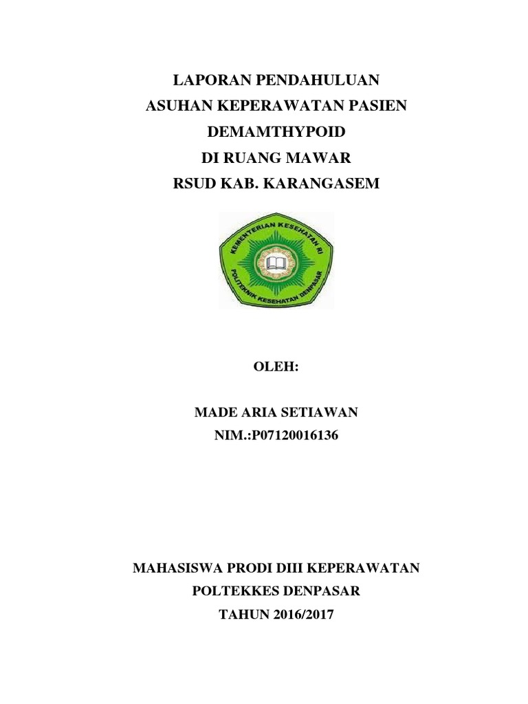 Asuhan Keperawatan Demam Typhoid | PDF