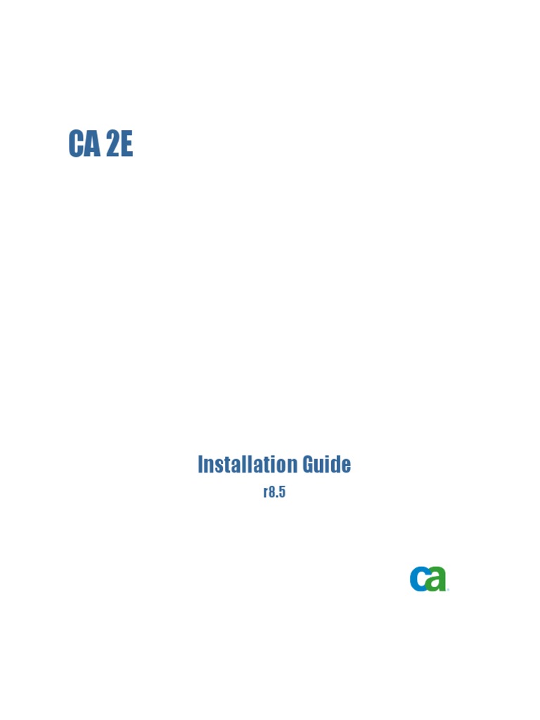 Ca2e Install Enu | PDF | Library (Computing) | Installation (Computer Programs)