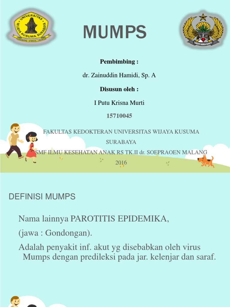 Tatalaksana dan Terapi Mumps Anak | PDF | Sains & Matematika