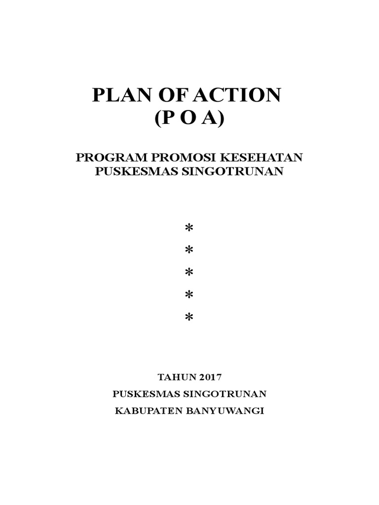 Poa Promosi Kesehatan 2017 | PDF