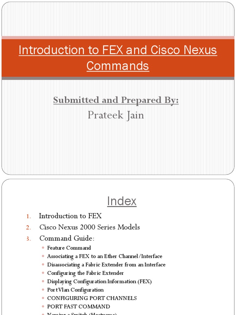 Introduction To FEX and Cisco Nexus Commands | PDF | Network Switch ...