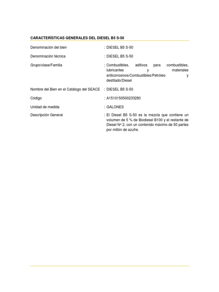 Biodiesel B50 | PDF | Biodiésel | Combustible diesel