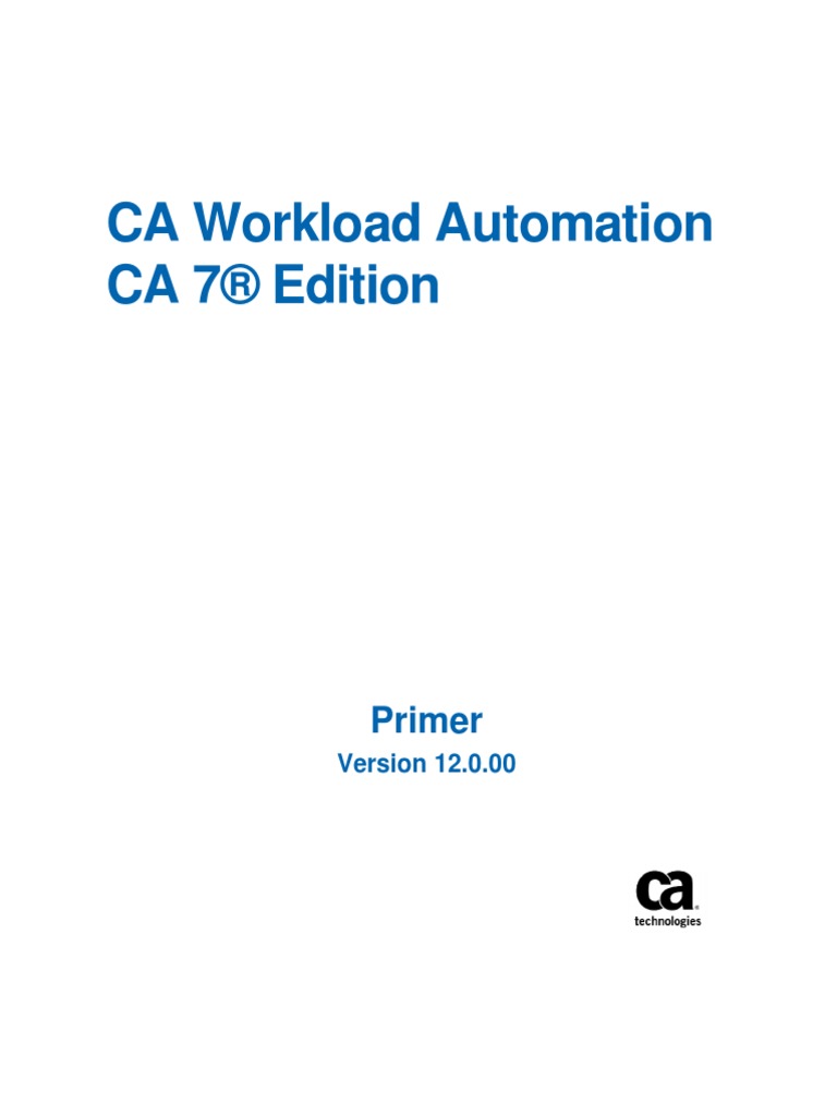 Wa Ca7 Primer Enu | PDF | Scheduling (Computing) | Databases