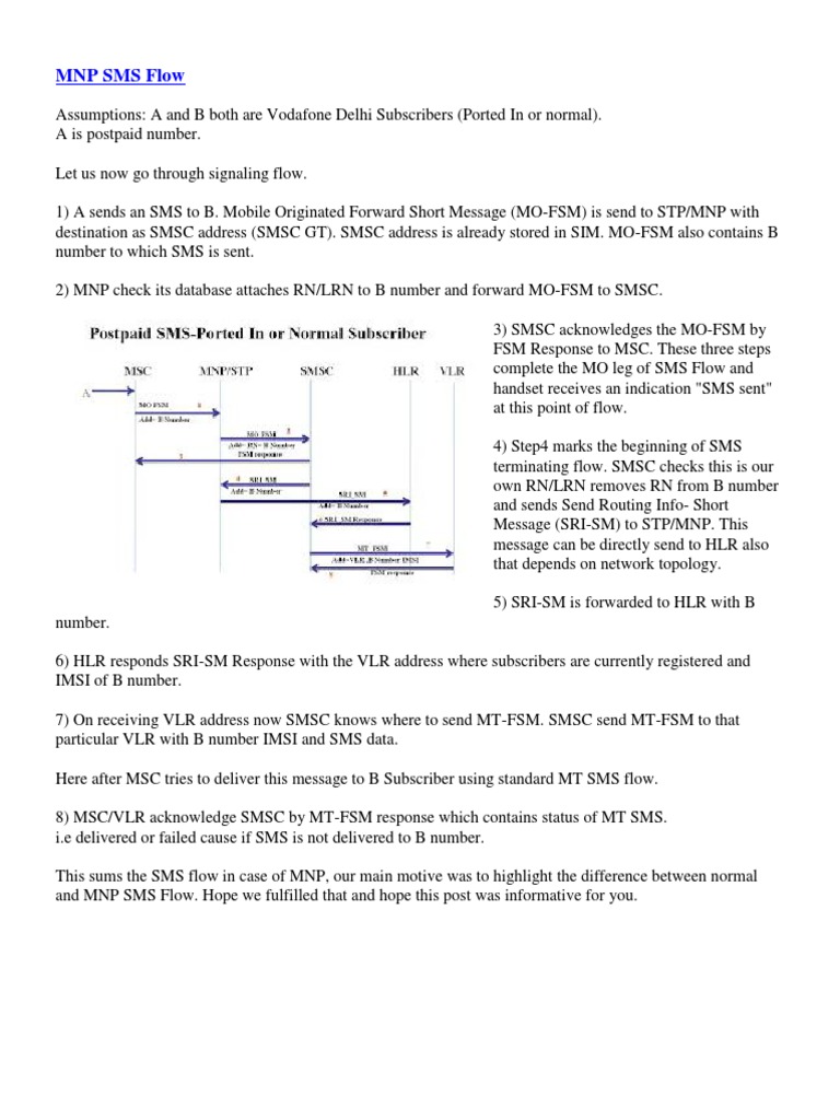 MNP Flows | PDF | Mobile Technology | Telecommunications Standards