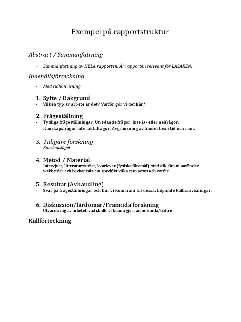 Rapport StrukTur | PDF