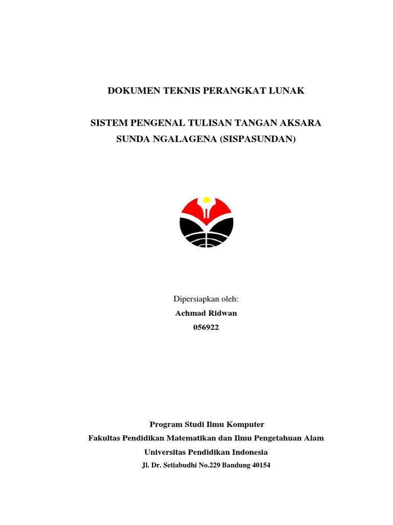 Dokumentasi Teknis Perangkat Lunak | PDF