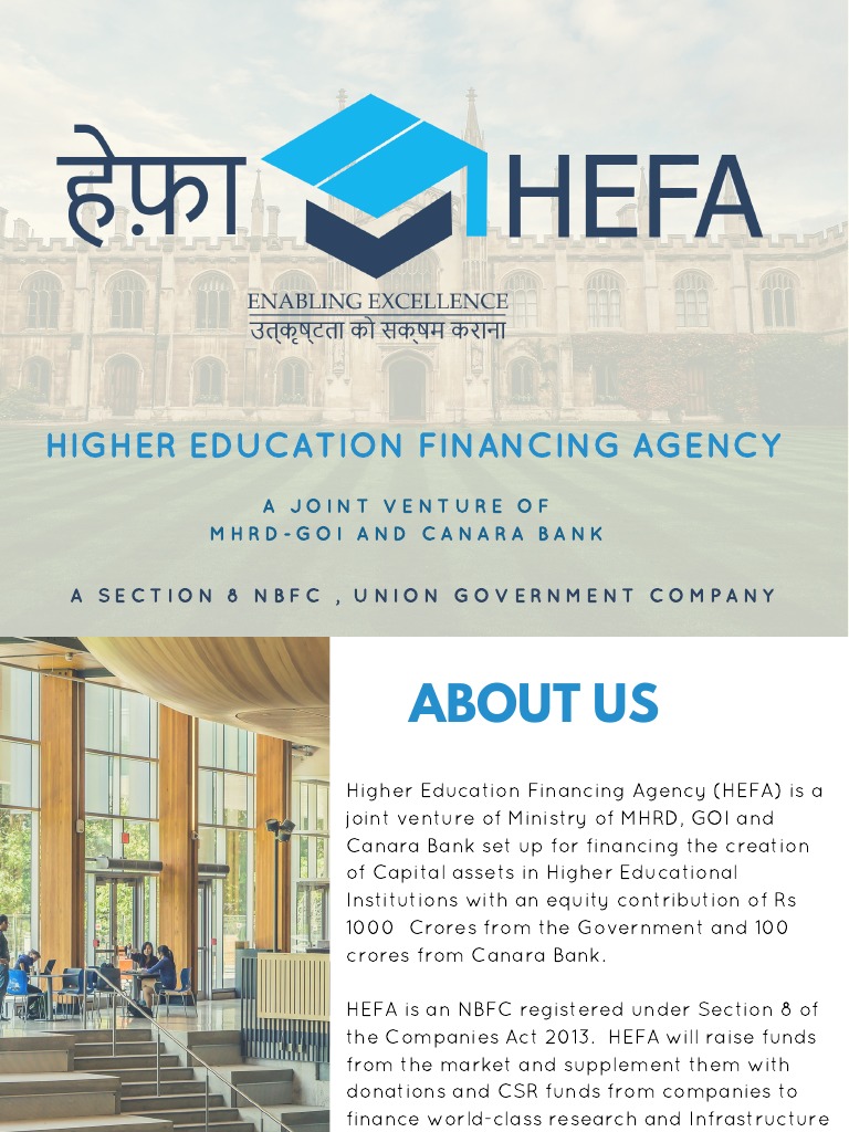 Higher Education Financing Agency Brochure | PDF | Non Bank Financial ...