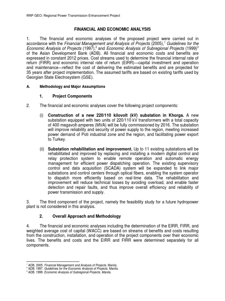 Financial & Economic Analysis | PDF | Cost Of Capital | Electrical ...