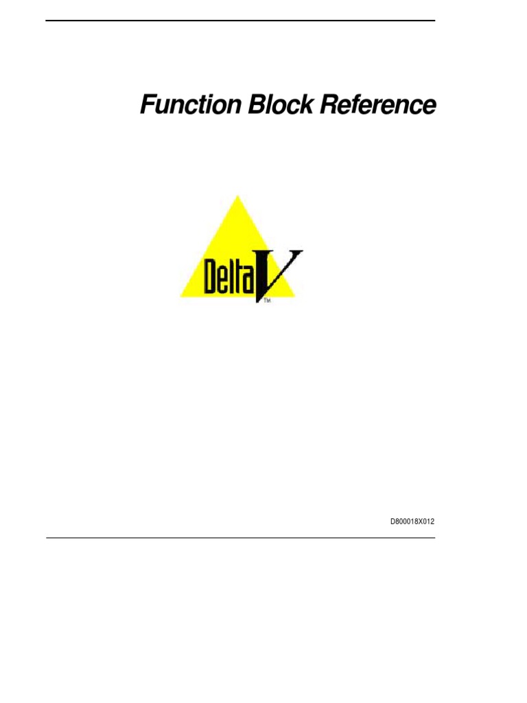 DeltaV - Function Reference PDF | PDF | Input/Output | Modularity