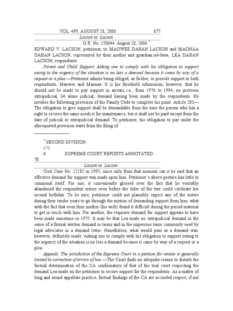 Lacson vs. Lacson | PDF | Appeal | Lawsuit