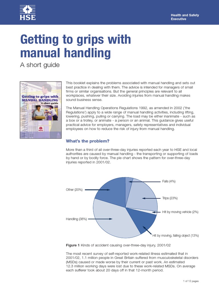 Manual Handling Safety Guide for Employers | PDF | Occupational Safety ...