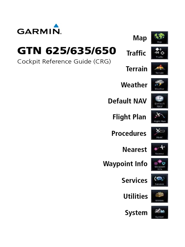 Cockpit Reference Guide G650 | PDF | Transponder (Aeronautics) | Altimeter