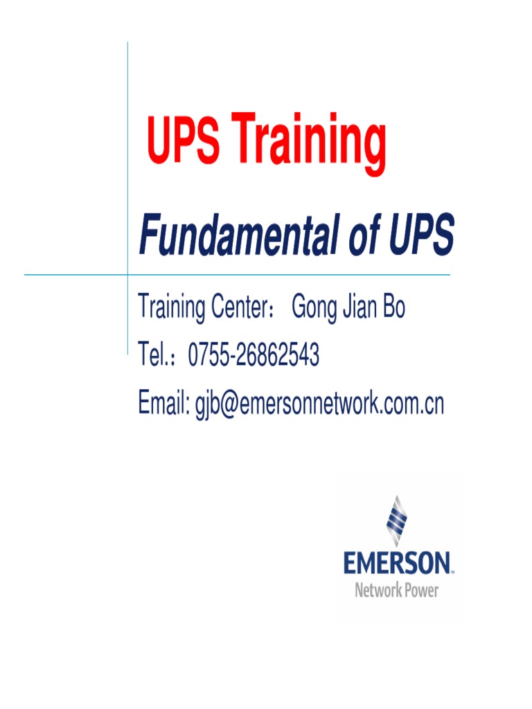 UPS Fundamentals and Overview Guide | PDF | Battery (Electricity ...