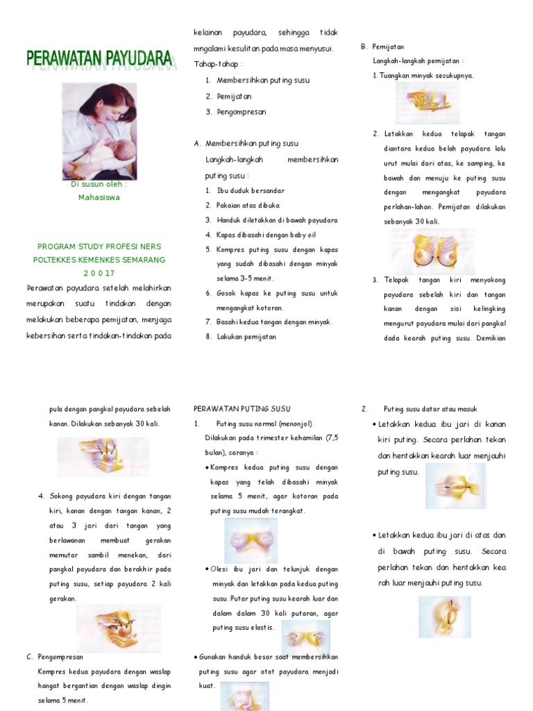 Leaflet Perawatan Payudara BREAST CARE | PDF