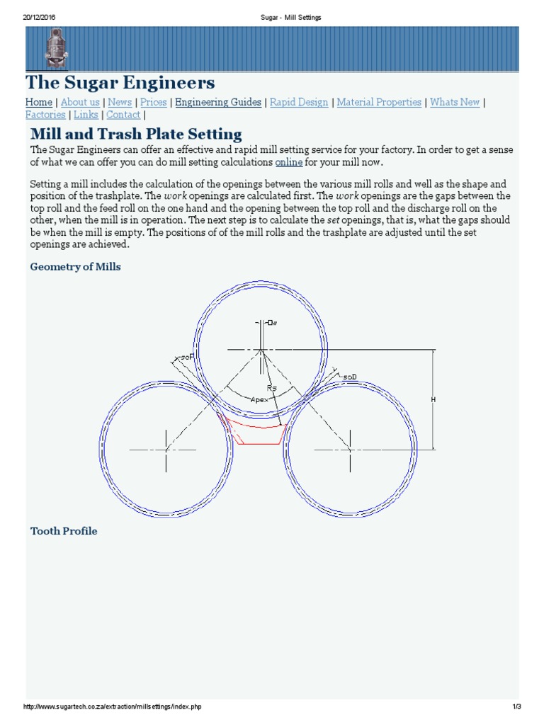 Sugar - Mill Settings | PDF | Nature