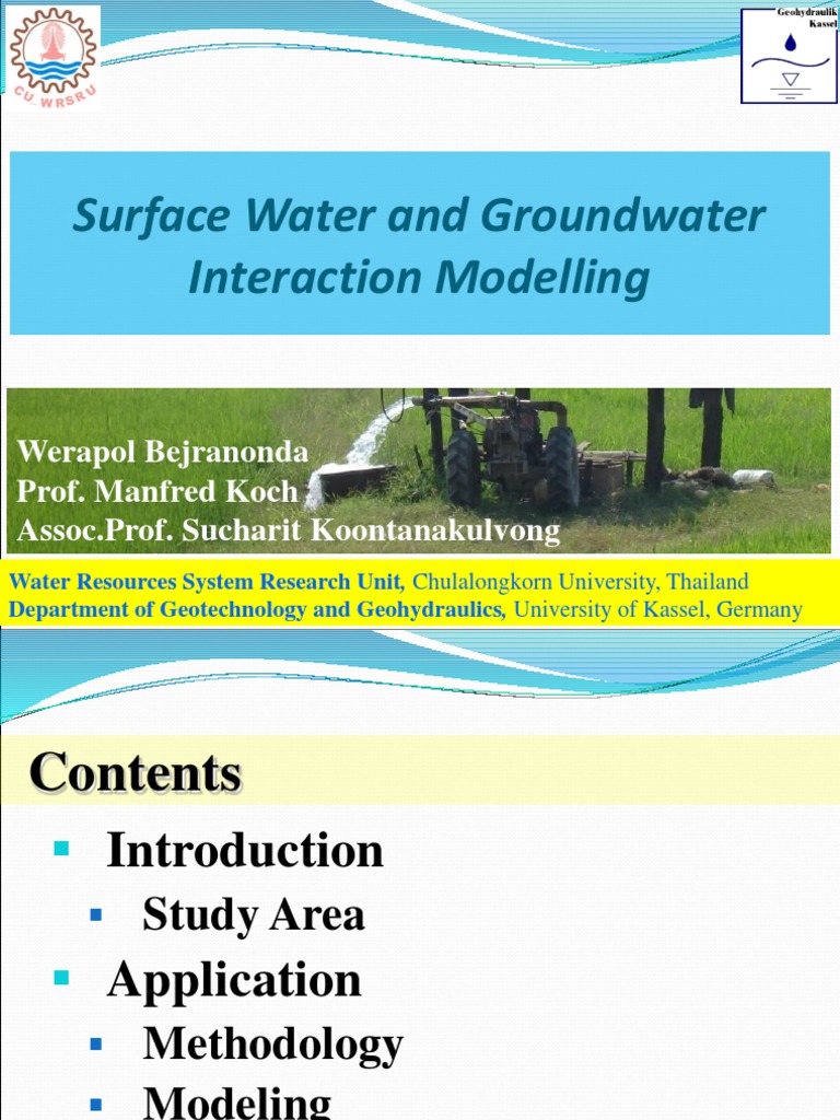 Surface Water and Groundwater Interaction Modelling | PDF | Aquifer ...