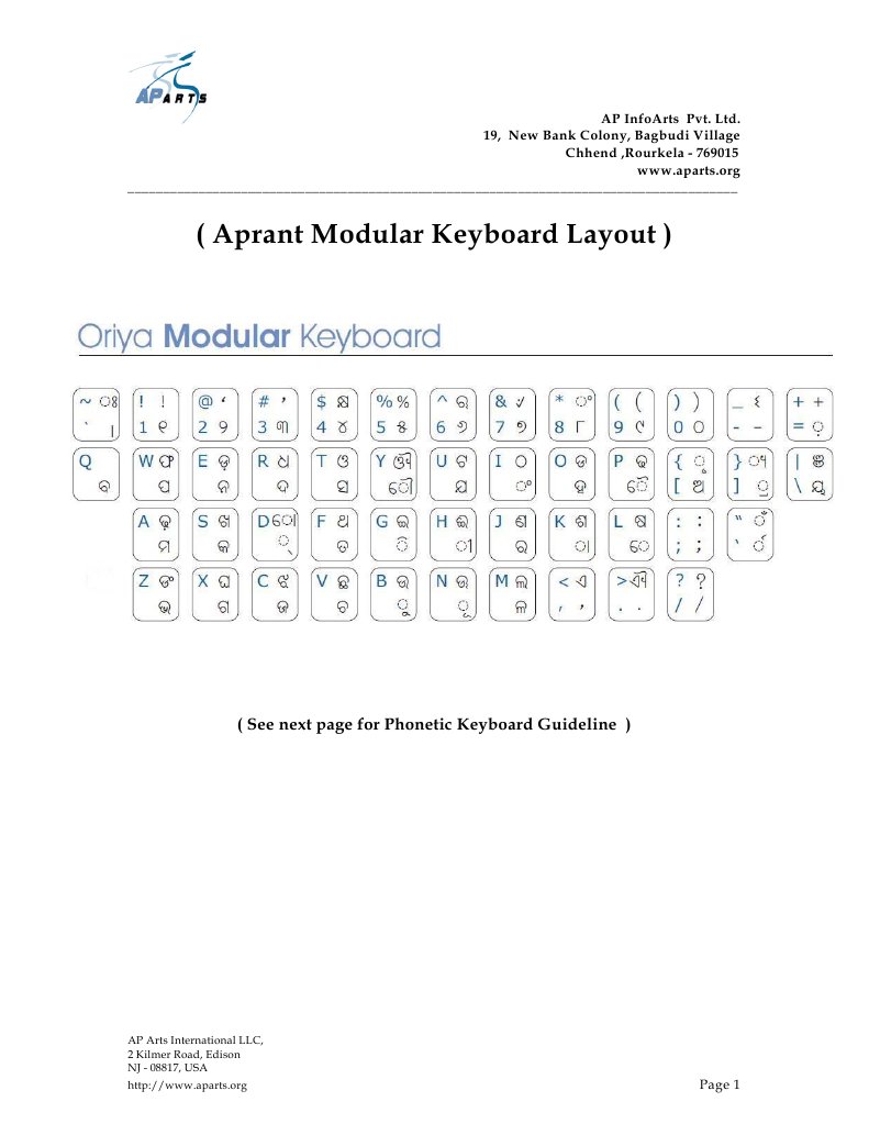 KeyboardGuideUni (Odia Type Writing Practice) | PDF | Personal ...