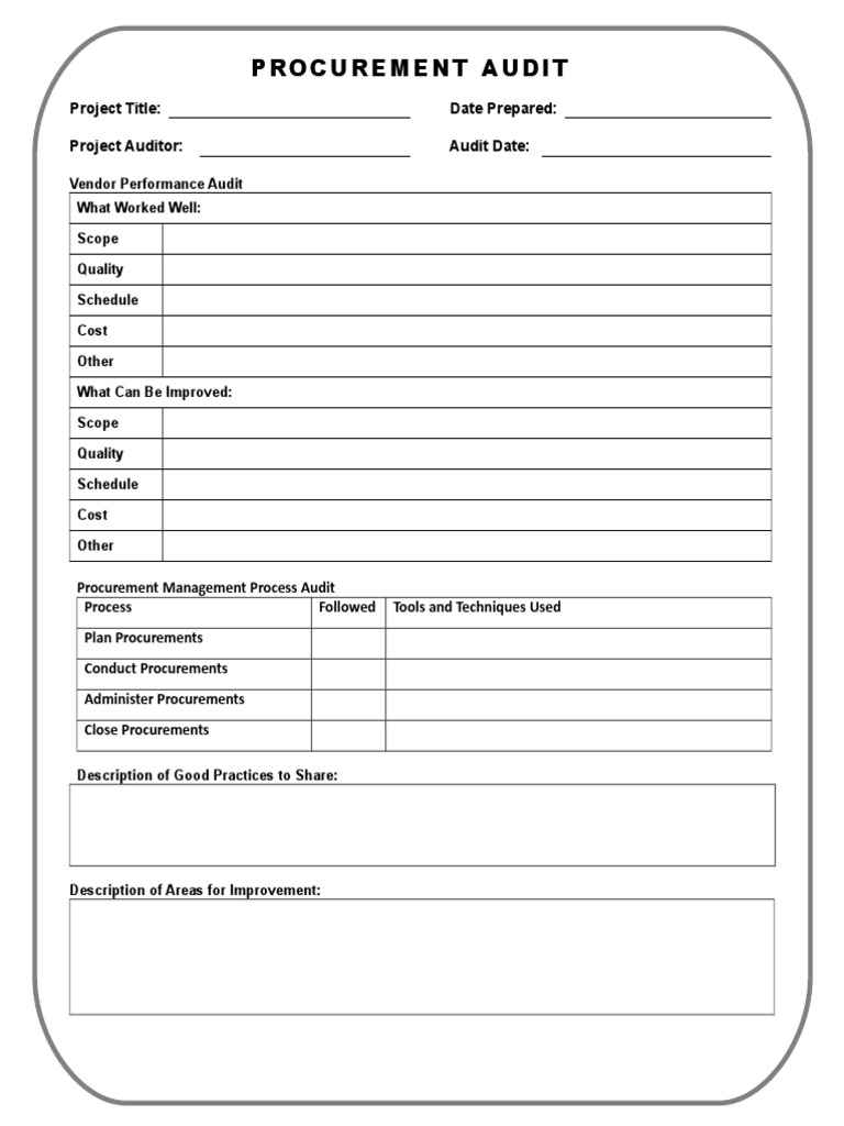 Procurement Audit Report Summary | PDF | Business | Computers