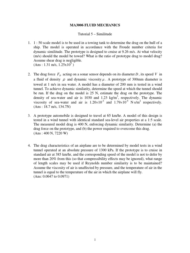 MA3006 Tutorial 5 | PDF