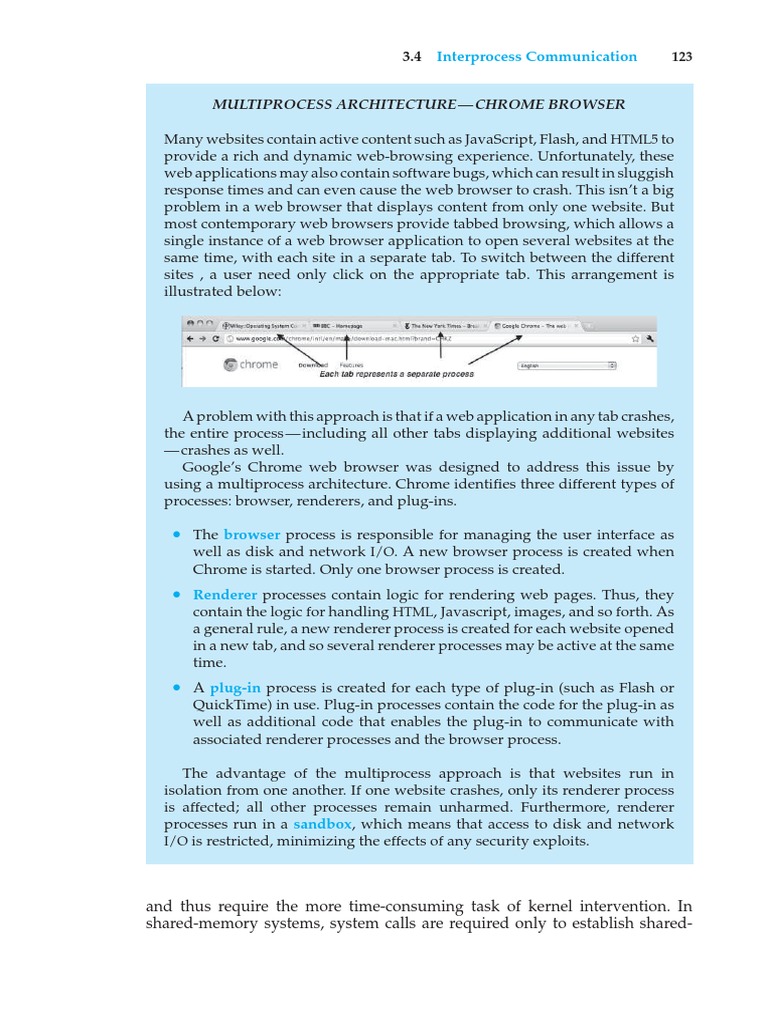 Multiprocess Architecture - Chrome Browser: Interprocess Communication ...