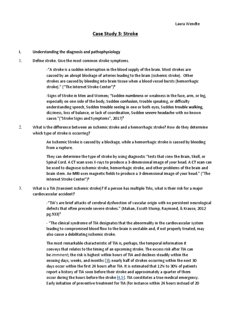 Stroke Patient Case Study