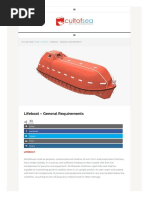 Lsa & Ffa Notes: Lifeboat Equipments | PDF | Equipment | Water Transport