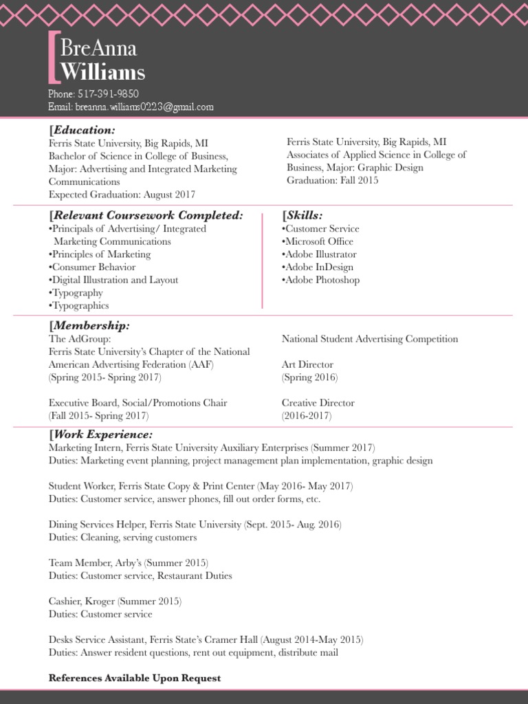 2017 Resume Williams | PDF