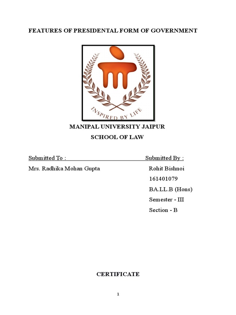 ROHIT BISHNOI LRM Project | PDF | Separation Of Powers | Social ...