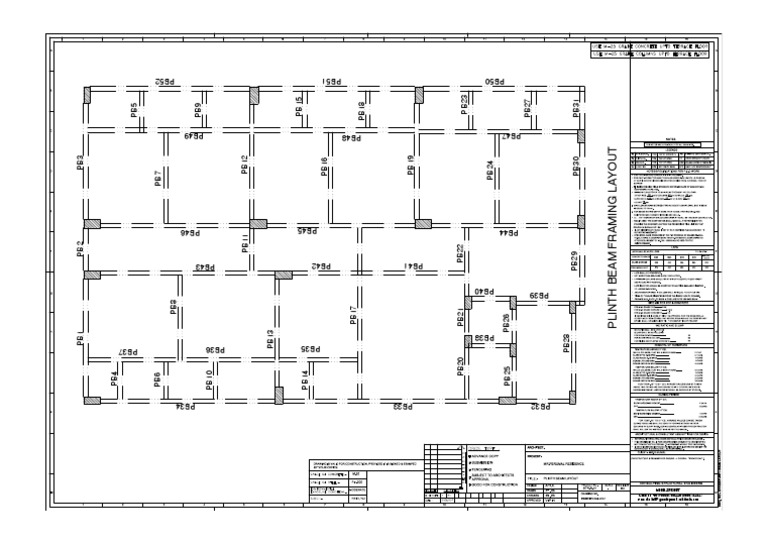 20170821-Plinth Beam Layout-01 PDF | PDF