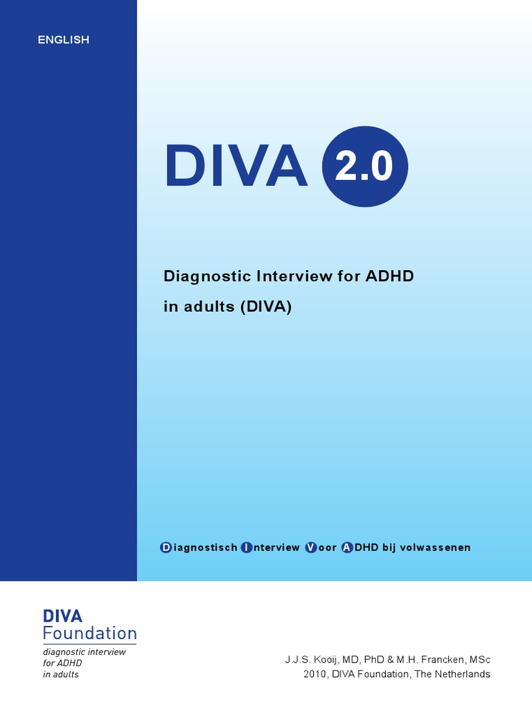 DIVA - 2 - EN - FORM - Invulbaar PDF | PDF | Adult Attention Deficit ...
