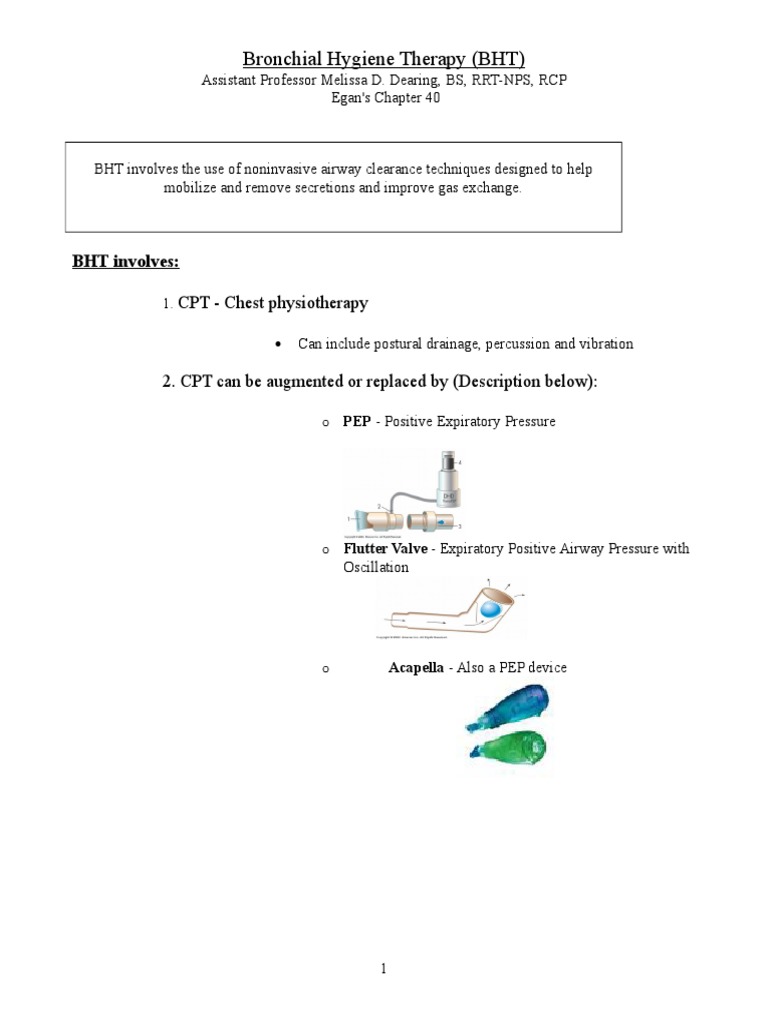 Bronchial Hygiene Therapy Lecture Chp 40 | Respiratory Tract | Breathing