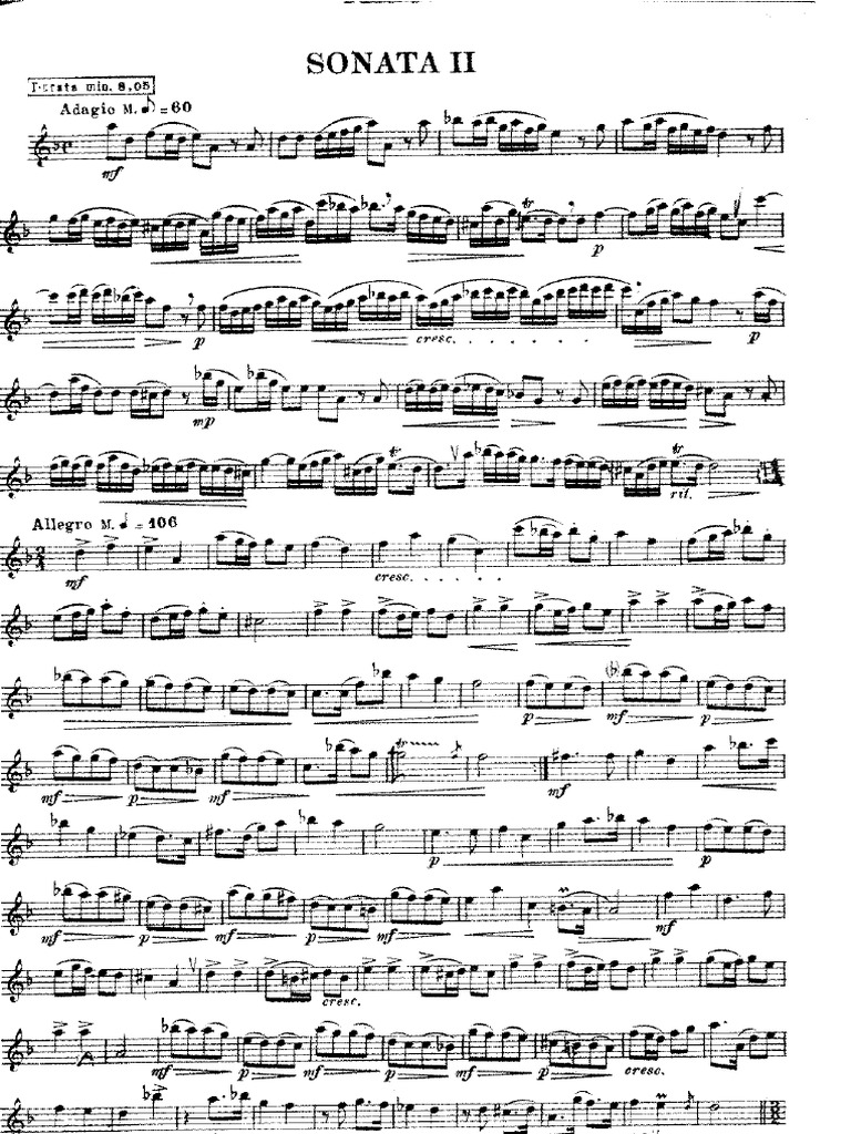 Benedetto Marcello Sonata n.2 Per Flauto e Piano | PDF