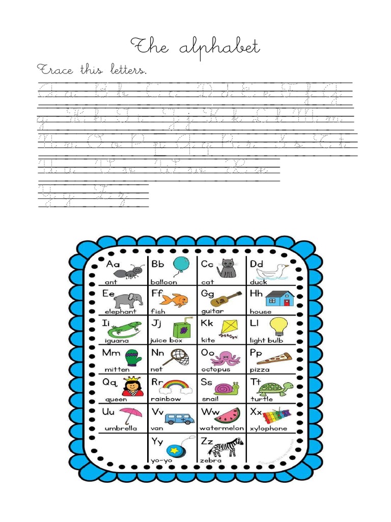 Alphabet and Name | PDF