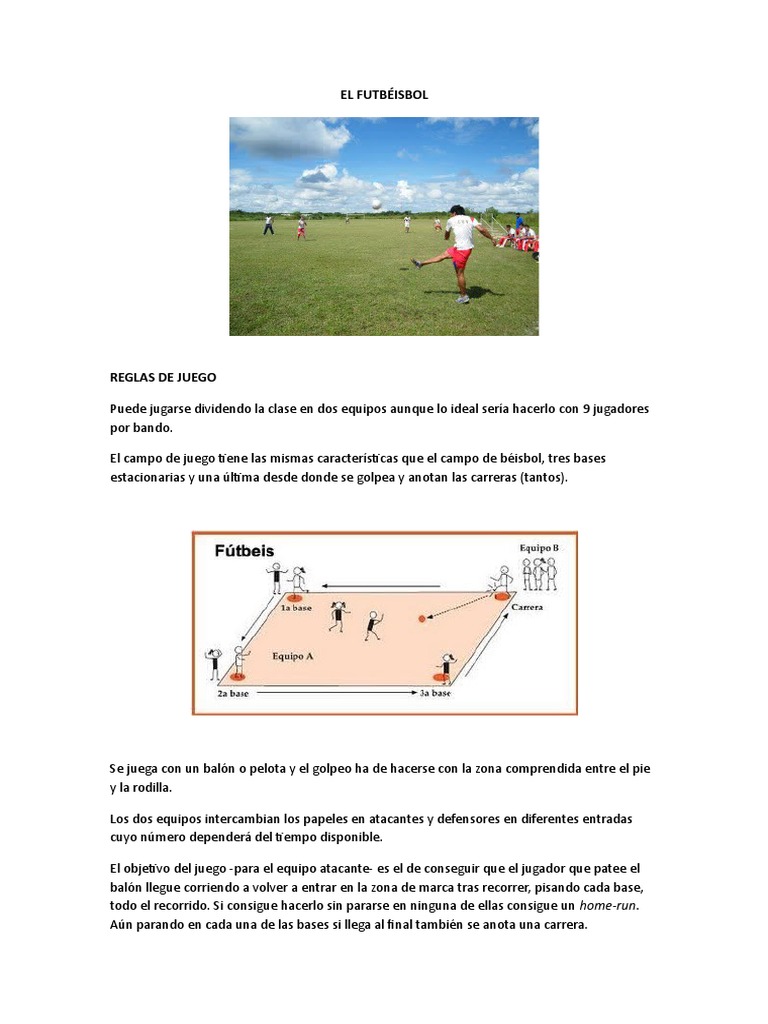 El Futbéisbol | PDF | Lanzador | Defensor (Asociación de Fútbol)