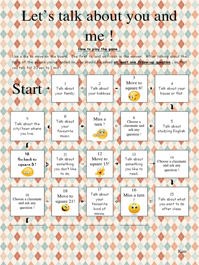 Let's Talk About You and Me!: 3 Move To Square 6! | PDF