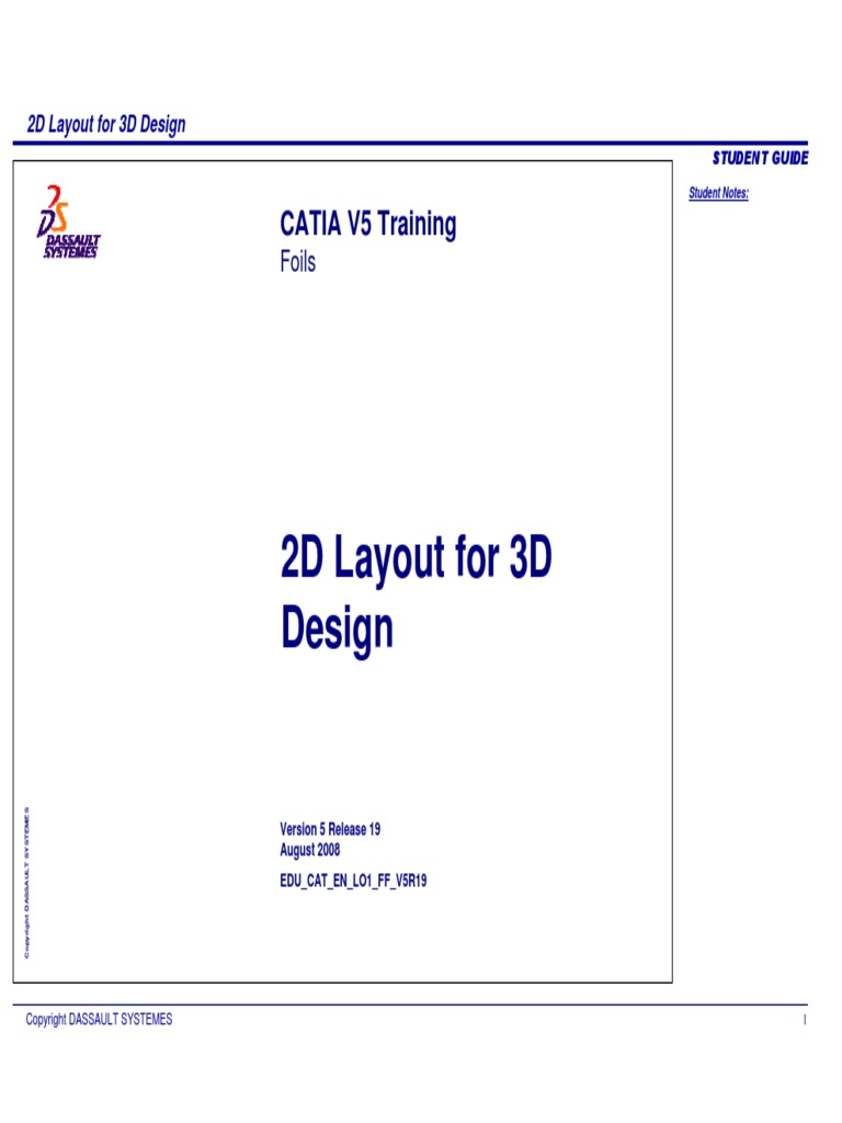 2D Layout For 3D Design PDF | PDF | 2 D Computer Graphics | Technical ...
