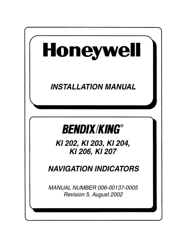 KI-202, KI-203, KI-204, KI-205, KI-206 and KI-207 NAV Indicator | PDF ...