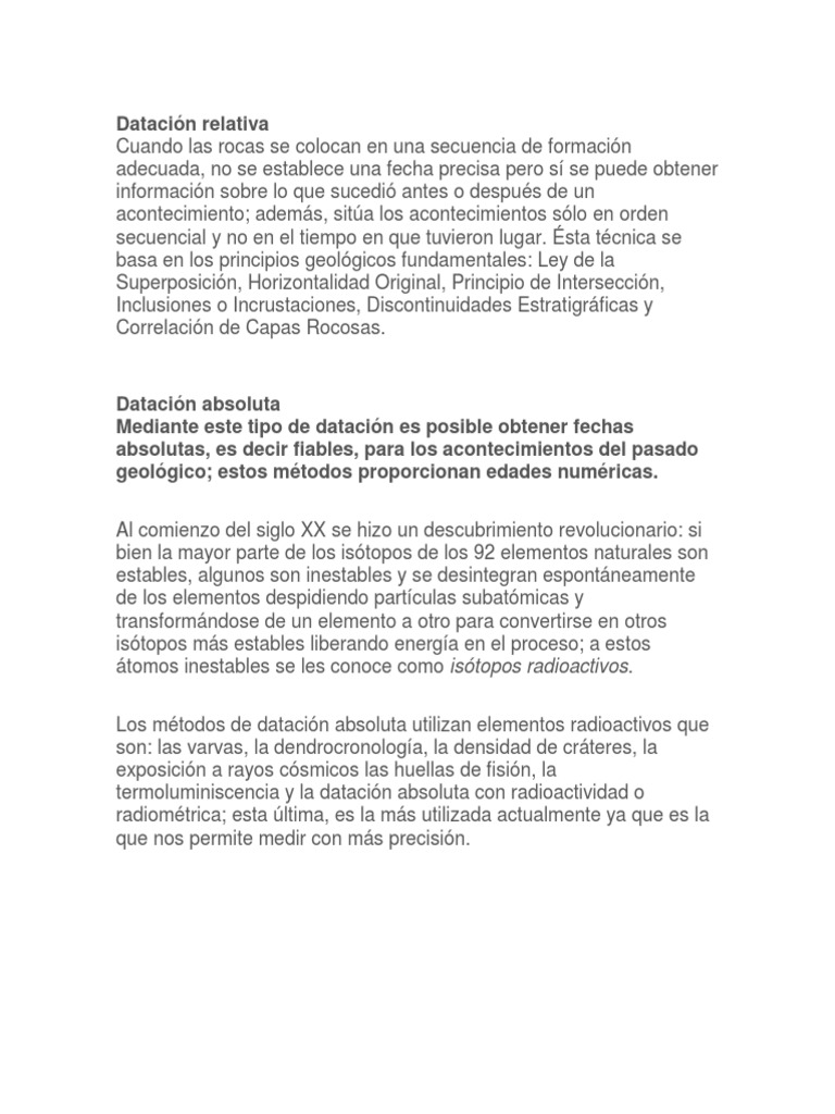 Cuestionario De Datacion De Edad Absoluta - Descargar Musica Mp3