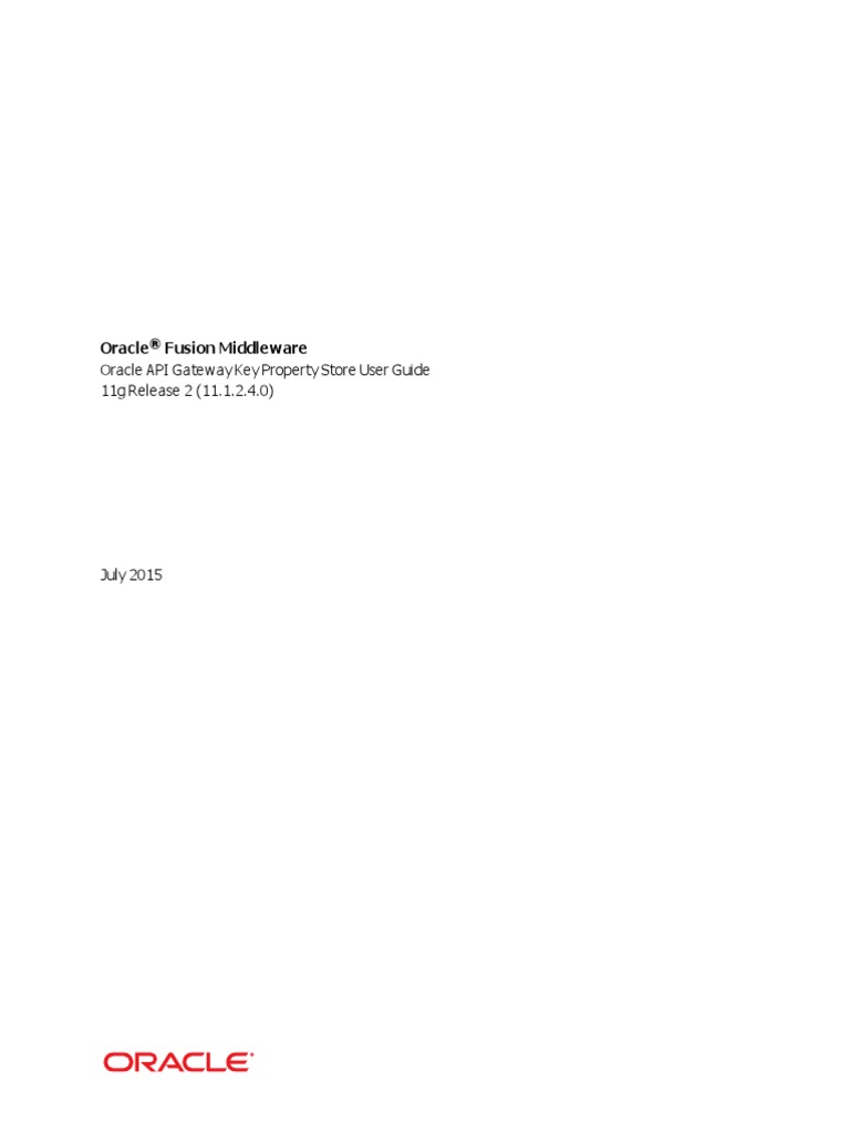 OAG KeyPropertiesStore | PDF | Application Programming Interface | Databases