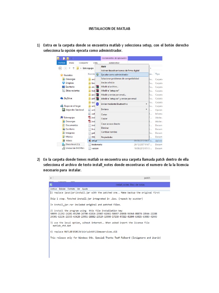 Instalacion de Matlab | PDF | Ventana (informática) | Archivo de computadora