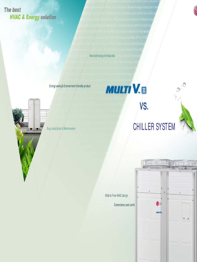 2.2.e. Chiller Vs VRF - MULTI V III PDF | PDF | Air Conditioning | Temperature