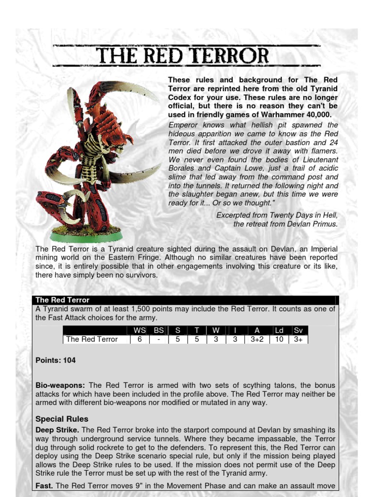 Red Terror Tyranid