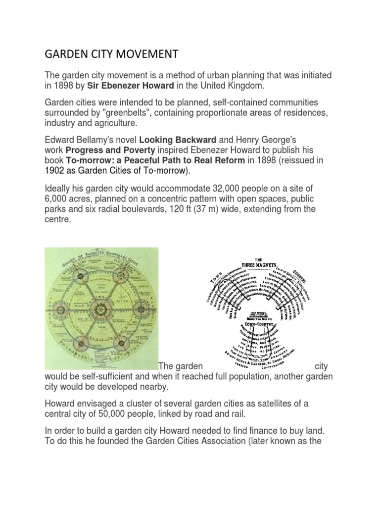 Garden City Movement | PDF | Urban Geography | Urban Planning