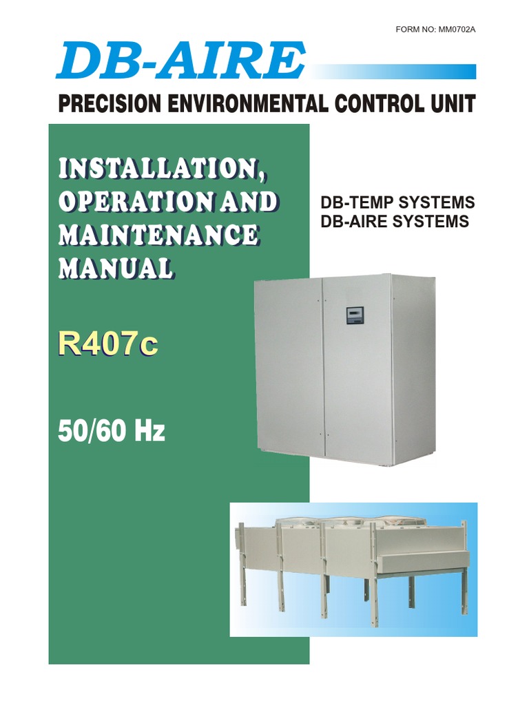 DB-AIRE Systems Manual: Installation & Maintenance | PDF | Heat ...