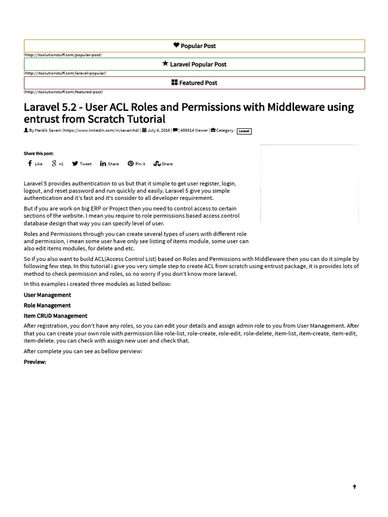 Laravel 5 | PDF | Hypertext Transfer Protocol | Database Schema