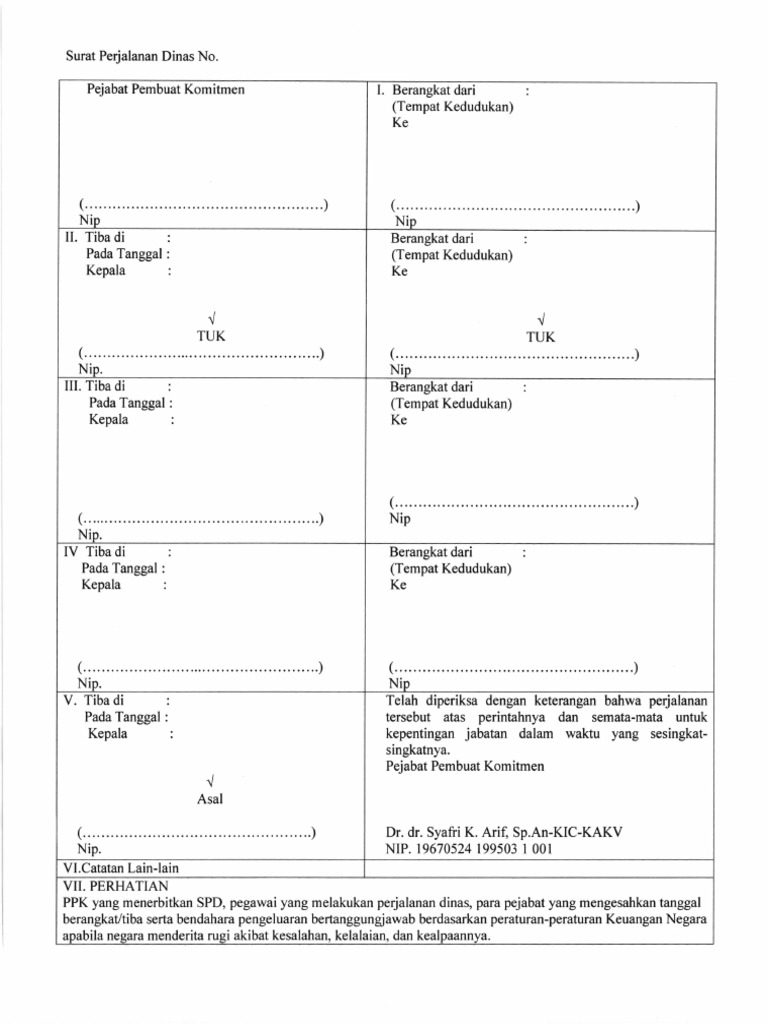 SPPD Regional 4 (Pengawas Pusat) | PDF