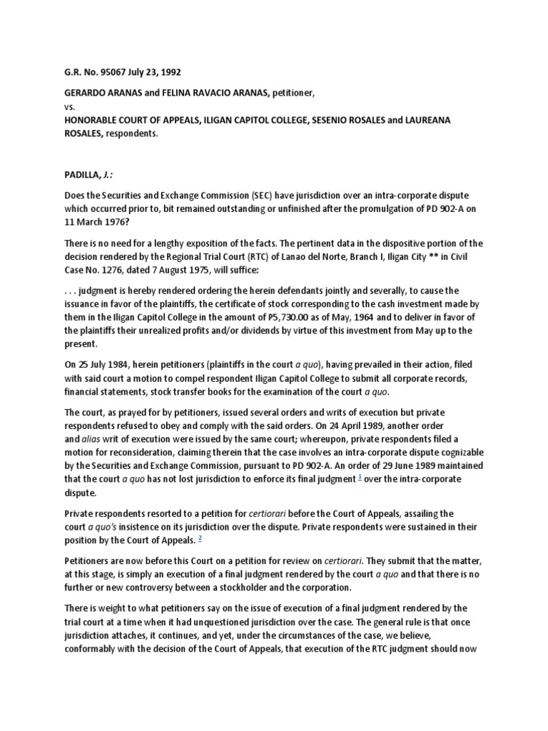 Cases Rem1 | PDF | Lawsuit | Judgment (Law)