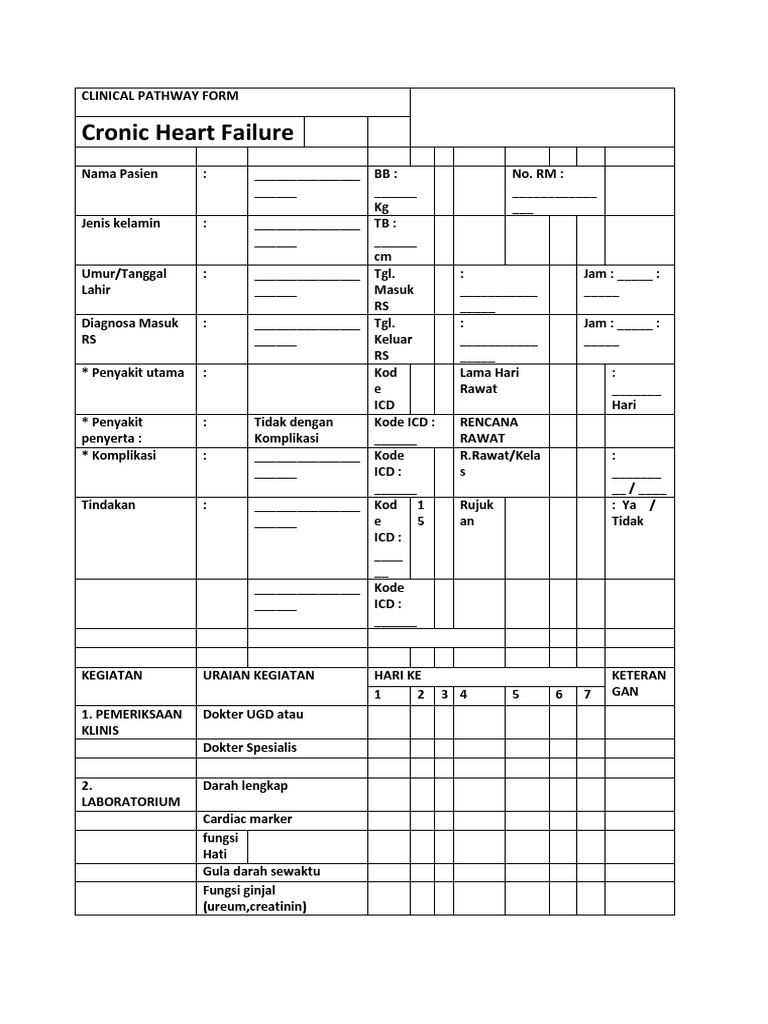 Clinical Pathway CHF | PDF